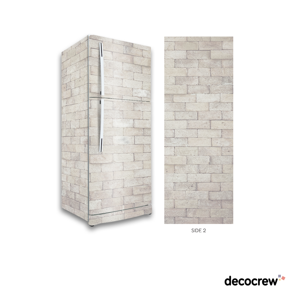 Fridge Vinyl Decals Brick & Stone | Decocrew